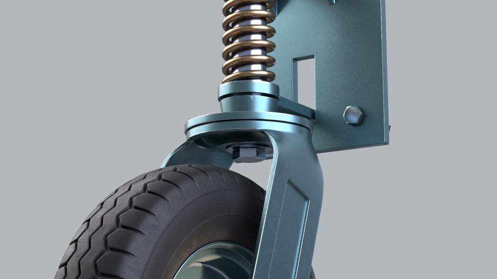 3D Model of a Gate Wheel
