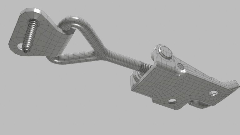3D Model of a Pull-Action Latch Toggle Clamp