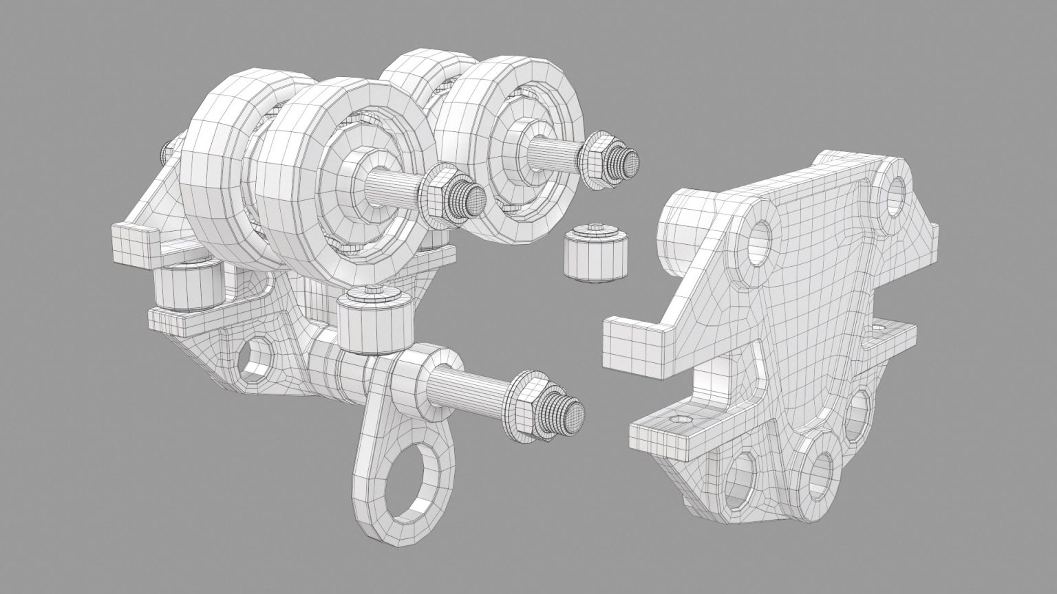 3D Model of a I-Beam Trolley